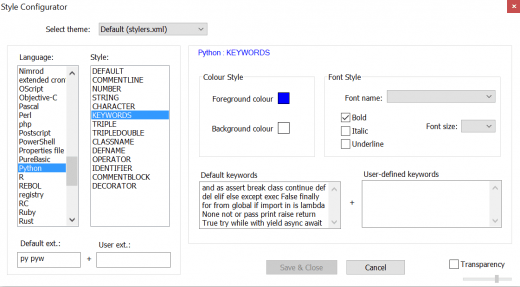 Adapting color-codes in Notepad++ – Mywebhome