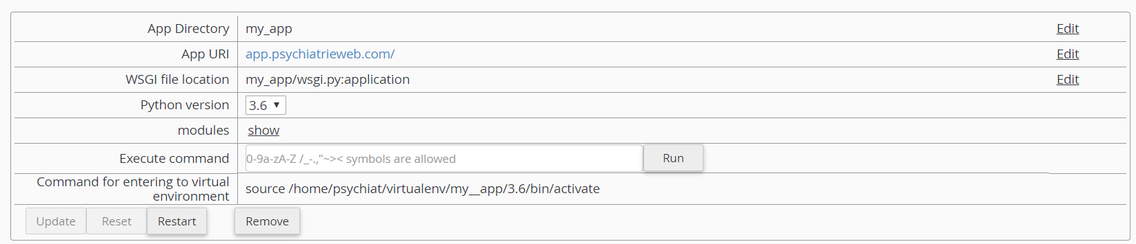 Setup Django on WebhostPython – Mywebhome